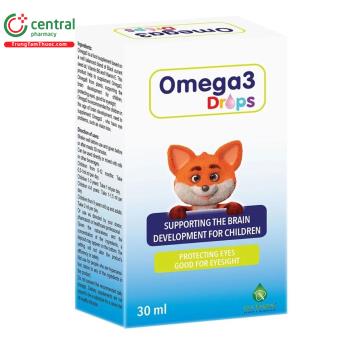 Thuốc Omega 3 Drops Erbex - Bổ sung DHA tăng cường phát triển trí não trẻ