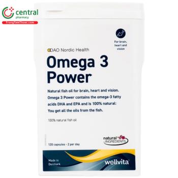 Thuốc Omega 3 Power DAO Nordic Health - Giúp bảo vệ sức khỏe tim mạch