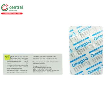 Thuốc Omega-3 Pymepharco giúp bổ não, tốt cho sức khoẻ tim mạch, trí não