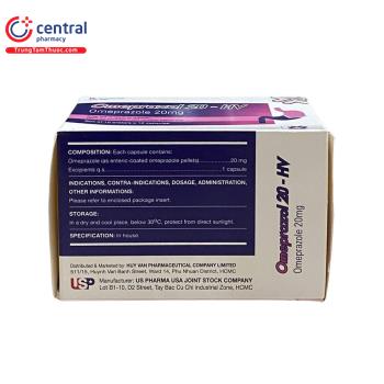[CHÍNH HÃNG] Thuốc Omeprazol 20 - HV: Cách dùng, lưu ý khi sử dụng