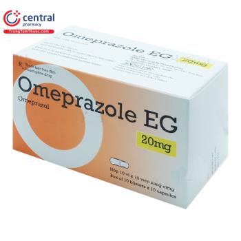 [CHÍNH HÃNG] Thuốc Omeprazole EG 20mg điều trị loét dạ dày an toàn