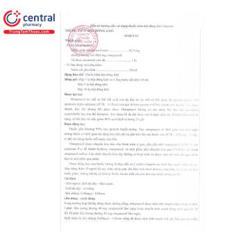 [CHÍNH HÃNG] Thuốc Omevin (Hộp 10 lọ) trị loét dạ dày tá tràng