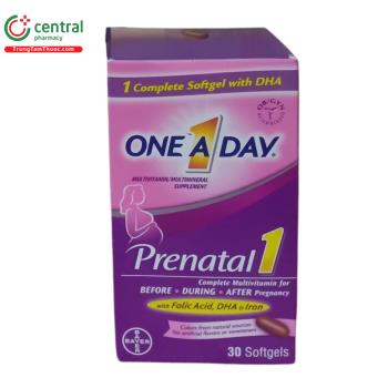 Thuốc One A Day Prenatal giúp bổ sung dưỡng chất cho thai kỳ