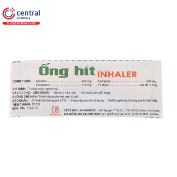 Ống Hít Inhaler Pharmedic điều trị hắt hơi sổ mũi nghẹt mũi