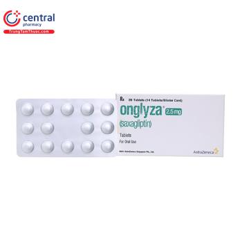 Thuốc Onglyza 2.5mg - thuốc điều trị tiểu đường: chỉ định, cách dùng