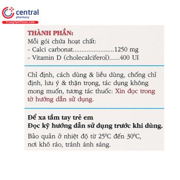 Thuốc Opecalcium (gói): Bổ sung Calici và Vitamin D3 cho cơ thể