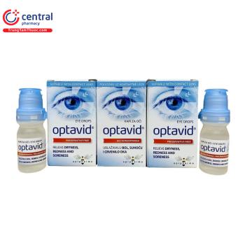 Thuốc nhỏ mắt Optavid 10ml giúp giảm khô mắt, bảo vệ mắt khỏi bụi bẩn