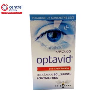 Thuốc nhỏ mắt Optavid 10ml giúp giảm khô mắt, bảo vệ mắt khỏi bụi bẩn