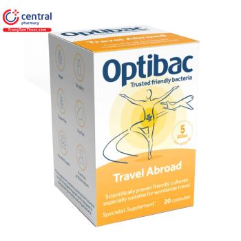 Thuốc Optibac Travel Abroad - ngừa tiêu chảy do đi du lịch