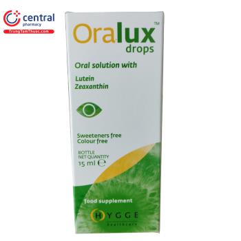 [CHÍNH HÃNG] Siro Oralux Drops cải thiện thị lực cho bé