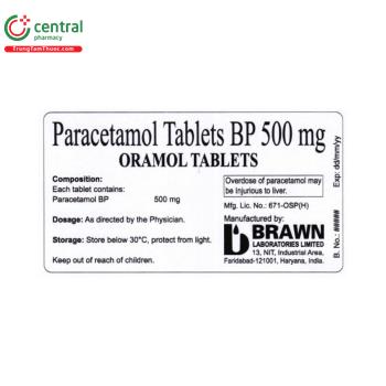 Thuốc Oramol Tablets hạ sốt, giảm đau an toàn cho mọi lứa tuổi