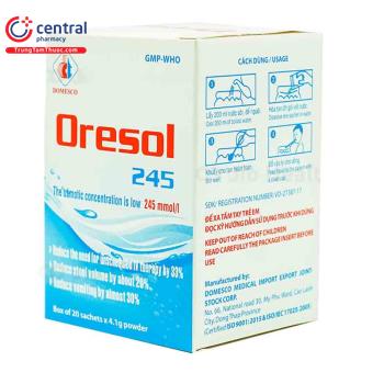 [CHÍNH HÃNG] Dung dịch bù nước và điện giải Oresol 245 Domesco
