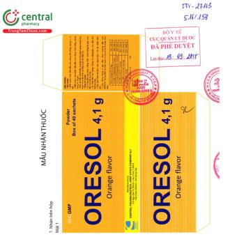 Thuốc Oresol 4,1 g dược Trung Ương 3 - Giúp bù nước và điện giải