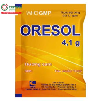 Thuốc Oresol 4,1 g dược Trung Ương 3 - Giúp bù nước và điện giải