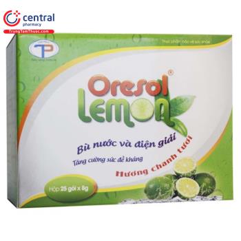 [CHÍNH HÃNG] Thuốc Oresol Lemon - Bù nước, điện giải hương chanh
