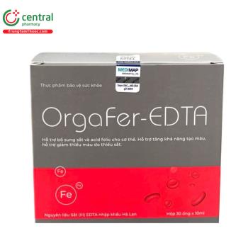 Thuốc OrgaFer-EDTA - bổ sung sắt và acid folic, phòng ngừa thiếu máu