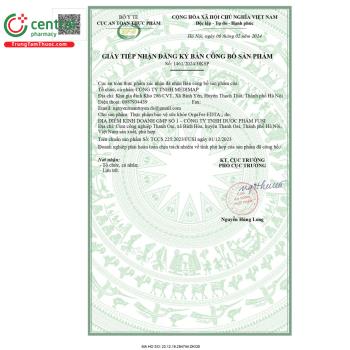 Thuốc OrgaFer-EDTA - bổ sung sắt và acid folic, phòng ngừa thiếu máu