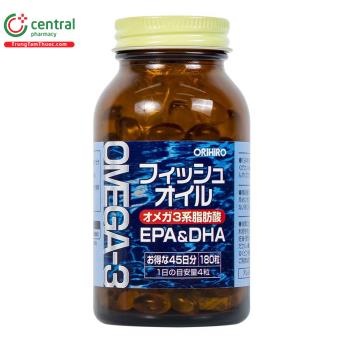 Dầu cá Orihiro Fish Oil Omega-3 Nhật Bản - Tăng cường thị lực, não bộ