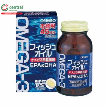Dầu cá Orihiro Fish Oil Omega-3 Nhật Bản - Tăng cường thị lực, não bộ