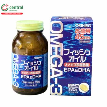 Dầu cá Orihiro Fish Oil Omega-3 Nhật Bản - Tăng cường thị lực, não bộ