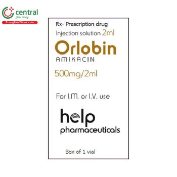 Thuốc Orlobin 250mg/ml kháng sinh tiêm điều trị nhiễm khuẩn nặng