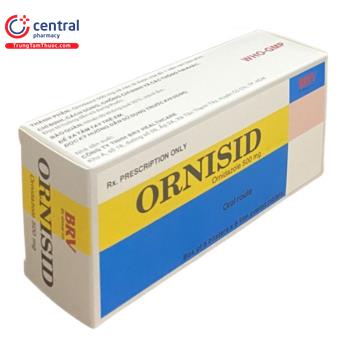 Thuốc Ornisid 500mg điều trị nhiễm amip, vi khuẩn kỵ khí