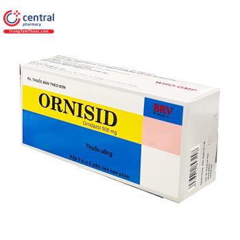 Thuốc Ornisid 500mg điều trị nhiễm amip, vi khuẩn kỵ khí