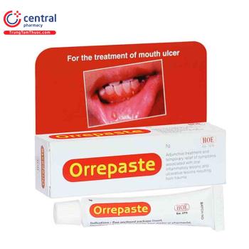 [CHÍNH HÃNG] Thuốc Orrepaste 15g - Trị viêm, loét miệng do tổn thương