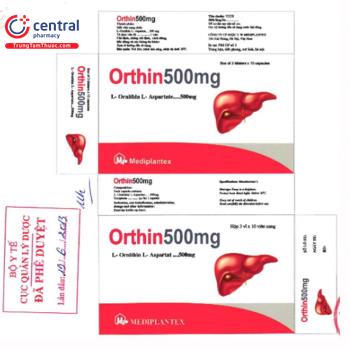 Thuốc Orthin 500mg: công dụng, chỉ định và lưu ý sử dụng
