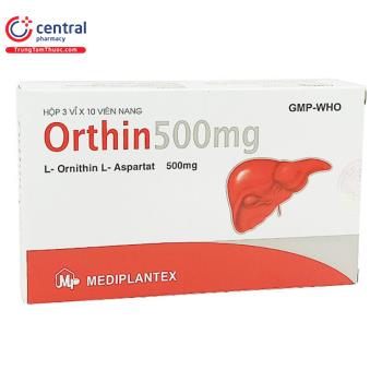 Thuốc Orthin 500mg: công dụng, chỉ định và lưu ý sử dụng