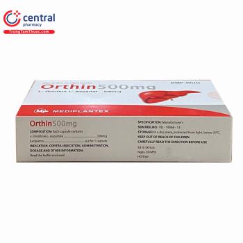 Thuốc Orthin 500mg: công dụng, chỉ định và lưu ý sử dụng