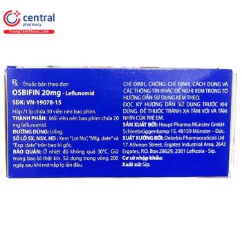[CHÍNH HÃNG] Thuốc Osbifin 20mg điều trị viêm khớp dạng thấp
