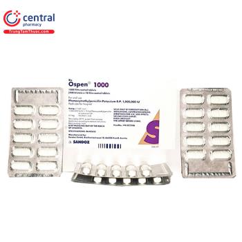 Thuốc kháng sinh Ospen 1000: công dụng, lưu ý khi dùng