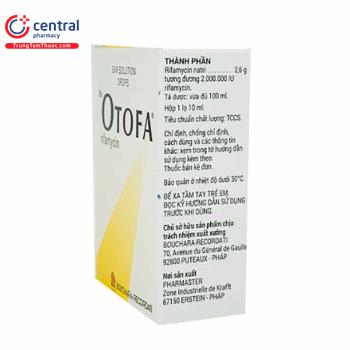 Thuốc nhỏ tai Otofa 10ml: Tác dụng, liều dùng, cách dùng