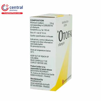 Thuốc nhỏ tai Otofa 10ml: Tác dụng, liều dùng, cách dùng