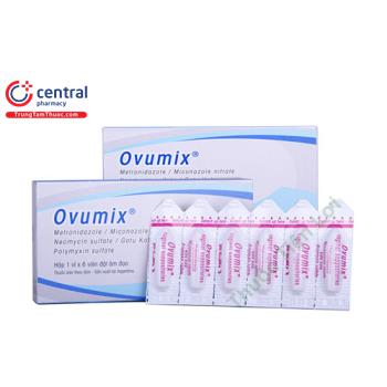 Viên đặt âm đạo Ovumix - điều trị nhiễm khuẩn, nhiễm nấm âm đạo