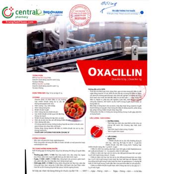 Thuốc Oxacillin 1g Imexpharm trị nhiễm khuẩn nặng do tụ cầu