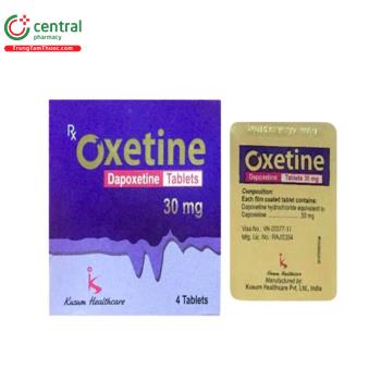 Thuốc Oxetine Tablets 30mg điều trị xuất tinh sớm cho nam giới