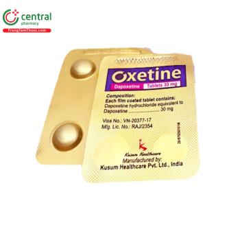 Thuốc Oxetine Tablets 30mg điều trị xuất tinh sớm cho nam giới
