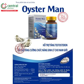 Thuốc Oyster Man tăng cường sinh lý nam giới, cải thiện chất lượng tinh ...