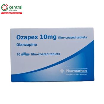 Thuốc Ozapex 10mg - thuốc điều trị tâm thần phân liệt của Pharmathen