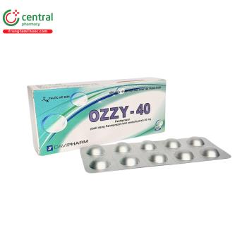 Thuốc Ozzy-40 giảm tiết acid dịch vị, trị viêm loét dạ dày, tá tràng