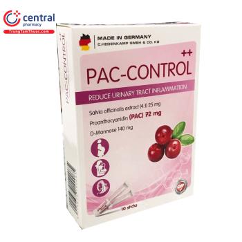 [CHÍNH HÃNG] Pac-Control là thuốc gì? Có giảm viêm đường tiết niệu?