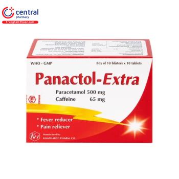 Thuốc Panactol - Extra: Giảm đau, hạ sốt và chống viêm hiệu quả