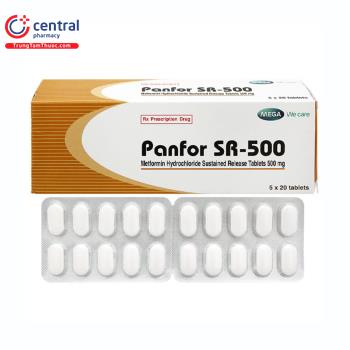 Thuốc Panfor SR-500 điều trị đái tháo đường không phụ thuộc insulin