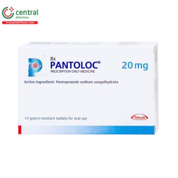 Thuốc Pantoloc 20mg điều trị trào ngược dạ dày giá bao nhiêu?