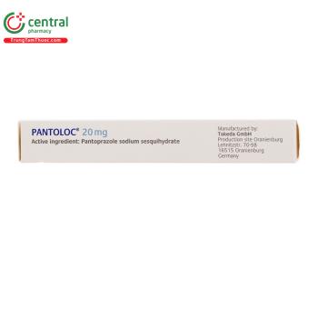 Thuốc Pantoloc 20mg điều trị trào ngược dạ dày giá bao nhiêu?
