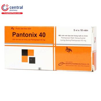 [CHÍNH HÃNG] Thuốc Pantonix 40 (viên) trị viêm loét dạ dày, tá tràng