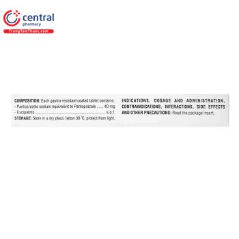 Thuốc Pantoprazol 40mg Domesco điều trị viêm loét dạ dày-tá tràng
