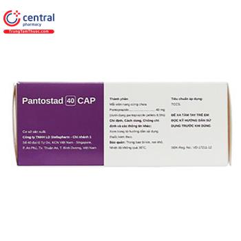 Thuốc Pantostad 40 Cap (Pantoprazol 40mg): tác dụng, liều dùng